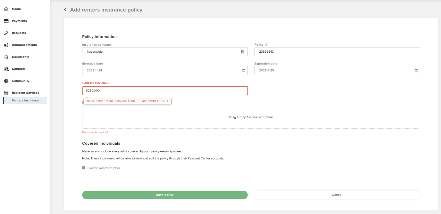 Updates to Renters Insurance
