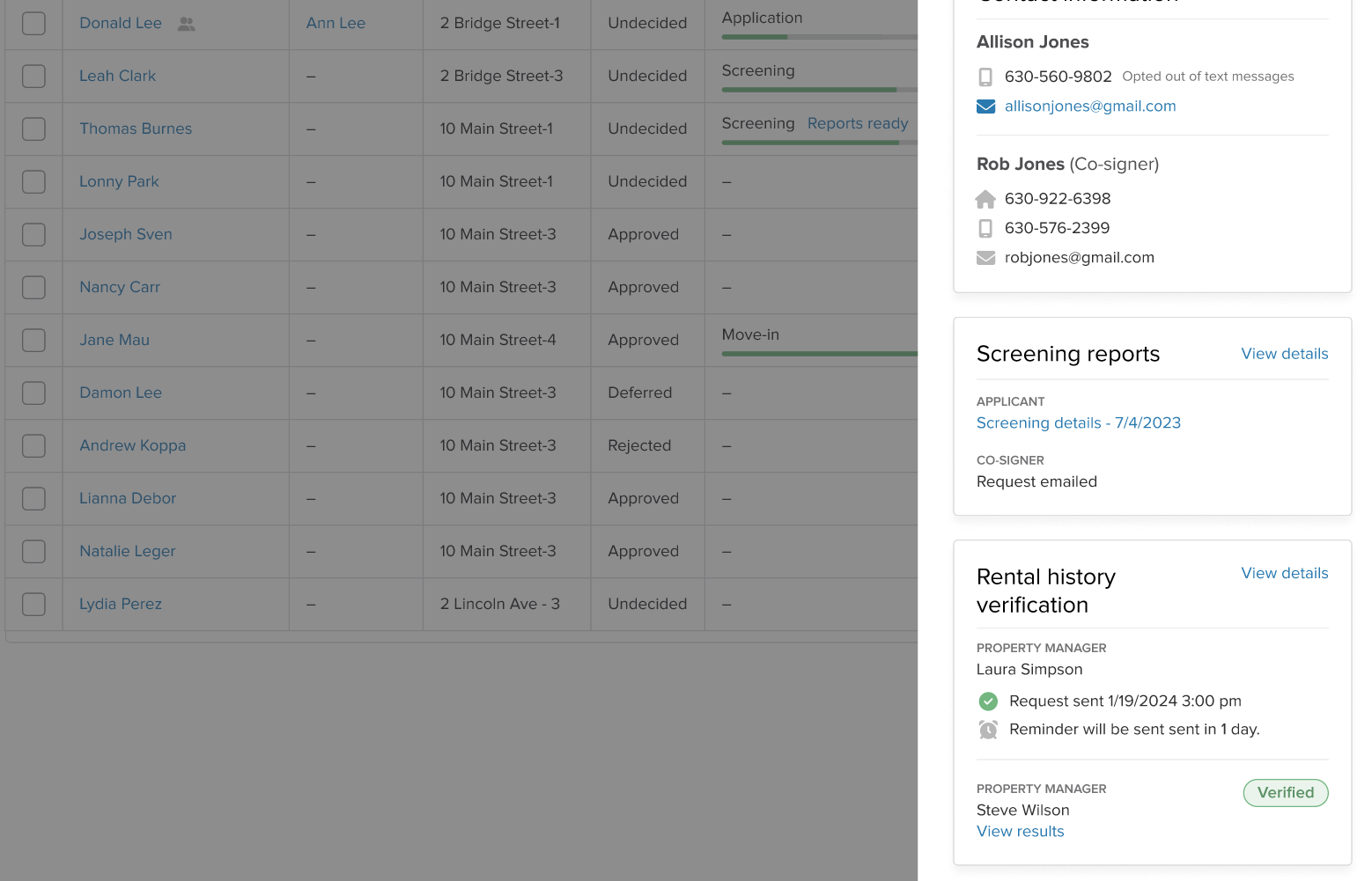 Rental History Verification